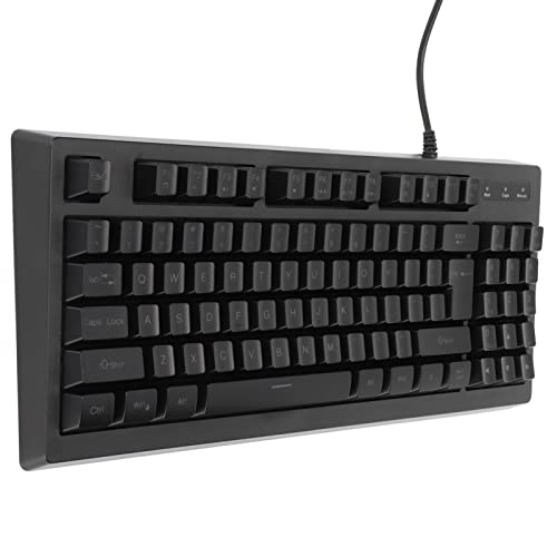 Wuqioei Wired Computer Keyboard,89 Keys RGB Backlight Gaming Keyboard,Mechanical Keyboard with Floating Keycap and Drainage Hole,for Computer/Laptop/Desktop