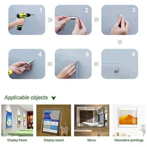 Glass mounting, Stainless Steel Advertising Screw Set for Home