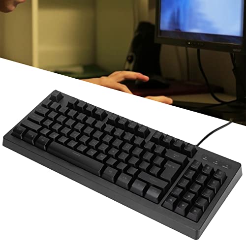 Wuqioei Wired Computer Keyboard,89 Keys RGB Backlight Gaming Keyboard,Mechanical Keyboard with Floating Keycap and Drainage Hole,for Computer/Laptop/Desktop