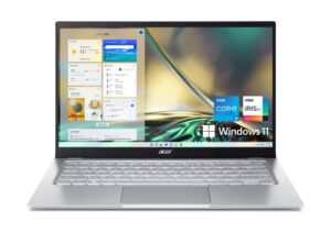 acer swift 3 sf314-512t-56ct thin & light laptop | 14" fhd touch | intel core i5-1240p | intel iris xe graphics | 16gb lpddr4x | 512gb ssd | intel wi-fi 6e | backlit keyboard | windows 11