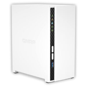 QNAP 2 Bay Home NAS with 4TB Storage Capacity, Preconfigured RAID 1 Seagate IronWolf Drives Bundle, with 1GbE Ports (TS-233-24S-US)