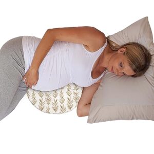 boppy pregnancy pillow wedge with cover, taupe, belly support maternity wedge, firm pregnancy wedge pillow for pregnancy from boppy line of pregnancy pillows for sleeping, pregnancy must have