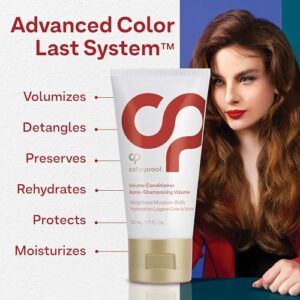 Colorproof Volume Conditioner for Women 1.7 Fl. Oz. Volume Conditioner, White Nectarine Scent, Travel Size Sulfate Free Conditioner