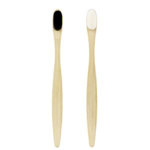 so nice bamboo eco friendly toothbrush (10000 bristles) wood tooth brush natural bamboo toothbrushes plastic free sustainable products toothbrushes 2 pcs