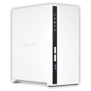 QNAP 2 Bay Home NAS with 4TB Storage Capacity, Preconfigured RAID 1 Seagate IronWolf Drives Bundle, with 1GbE Ports (TS-233-24S-US)