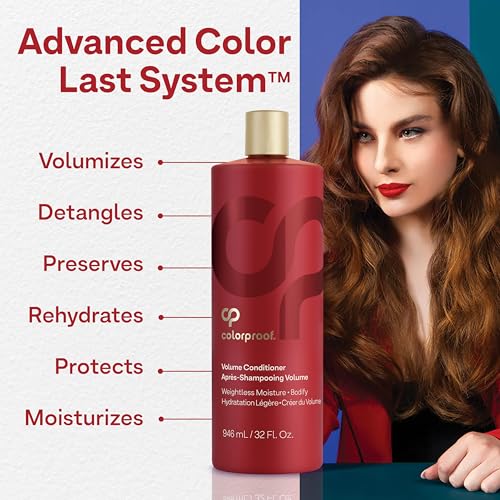 Colorproof Volume Conditioner for Women 32 Fl. Oz. Volume Conditioner, White Nectarine Scent, Sulfate Free Conditioner