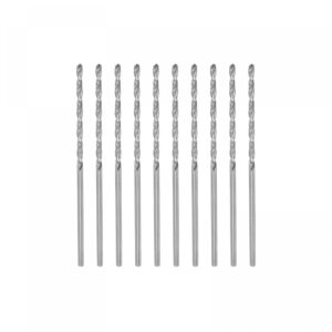 uxcell 10 pcs 1.4mm hss(high speed steel) w6542 micro drill bits, fully ground jobber 48mm length drill bit for mild steel copper aluminum