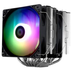 thermalright peerless assassin 120 se argb cpu air cooler, 6 heat pipes cpu cooler, dual 120mm tl-c12c-s pwm fan, aluminium heatsink cover, aghp technology, for amd am4/am5 intel 1700/115x/1200