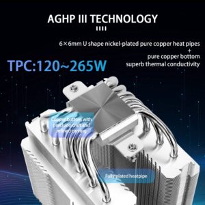 Thermalright Peerless Assassin 120 SE ARGB CPU Air Cooler, 6 Heat Pipes CPU Cooler, Dual 120mm TL-C12C-S PWM Fan, Aluminium Heatsink Cover, AGHP Technology, for AMD AM4/AM5 Intel 1700/115X/1200