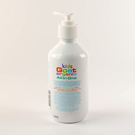 Goat Kids Organic Milk All-in-One Conditioning Shampoo & Body Wash, Cleans and Revitalizes Hair and Scalp, 10.1 Fl oz