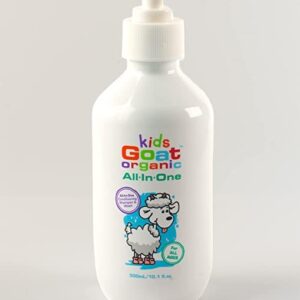 Goat Kids Organic Milk All-in-One Conditioning Shampoo & Body Wash, Cleans and Revitalizes Hair and Scalp, 10.1 Fl oz