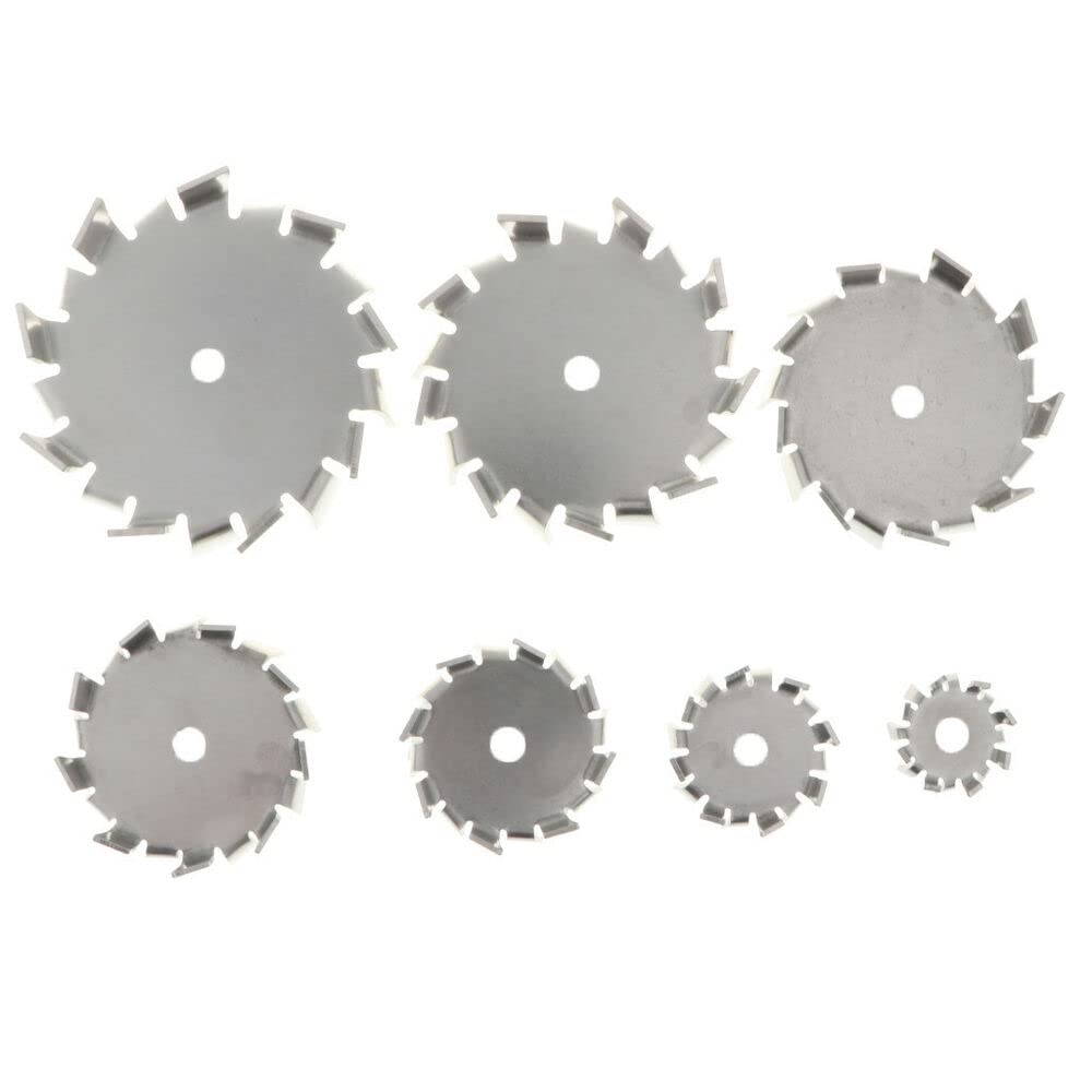 PGFUN 304 Stainless Steel Dispersing Disc 30-500mm/1.2-19.7 inch Dispersion Impeller High Speed Dispersing Machine Blade Paddle Impeller with 8mm Shaft Hole (Dia 30mm/1.2")