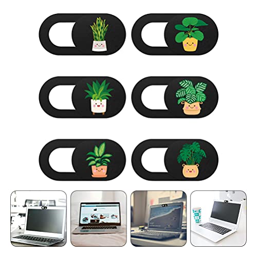 6pcs Camera Cover Webcam Cover Slide for Tablet Webcam Cover Slide for Computer Webcam Cover Slide for Desktop Webcam Cover Slider