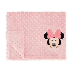 Disney 2-Pack Baby Blanket for Infants and Newborns, Plush Polka Dot Fleece Minnie Mouse Blanket, for Toddler Girls