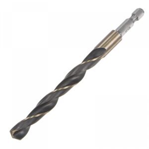 uxcell high speed steel hex shank twist drill bit, 10mm drilling dia with 1/4 inch hex shank 132mm length