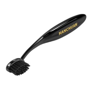 hanchuan precision styling brush for natural hair - portable edge control and bristle brush