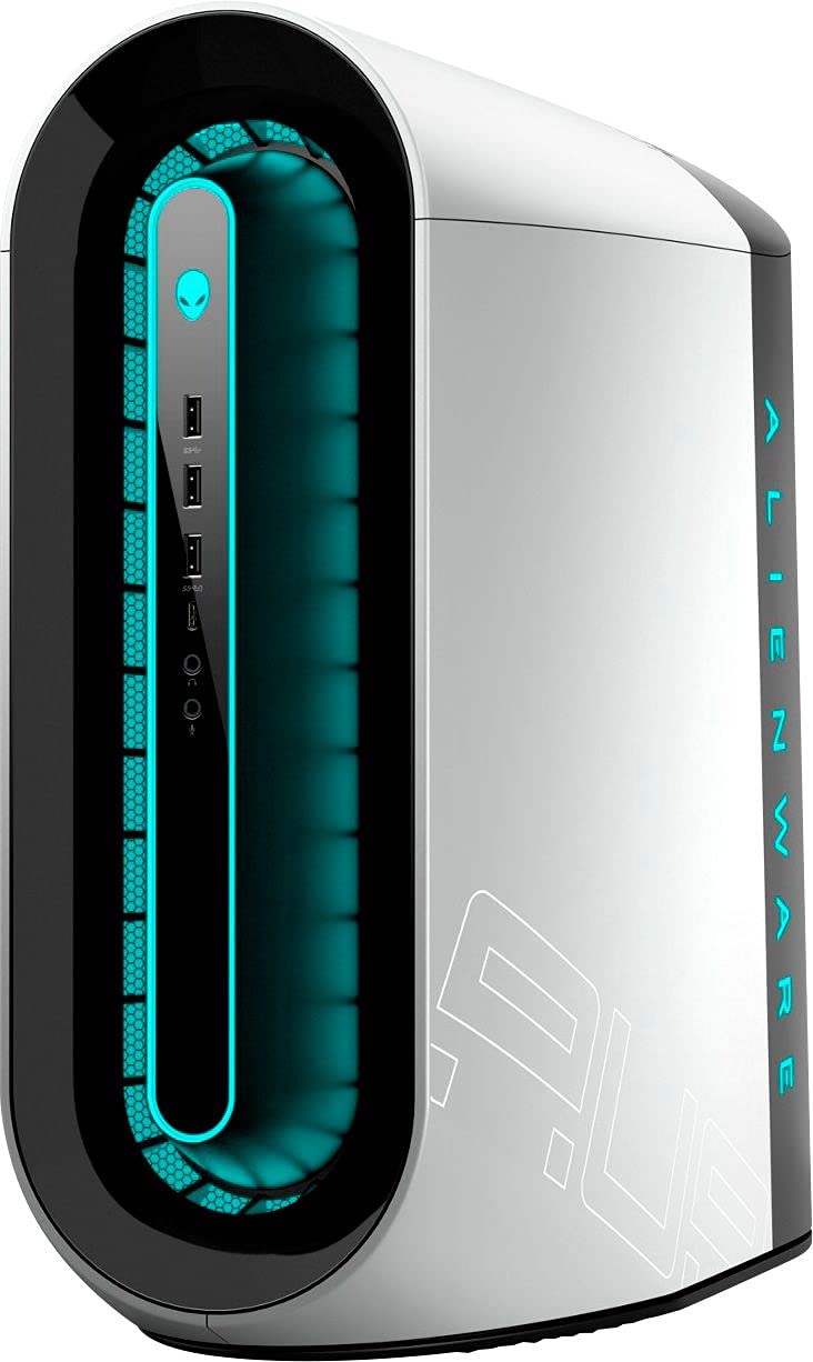 Dell 2022 Alienware Aurora R12 Gaming Desktop, GeForce RTX 3060 Ti 8GB GDDR6X, Intel 11th Gen 8-Core i7-11700F, 16GB HyperX DDR4 RAM, 512GB SSD+1TB HDD, Lunar Light White,1000W PSU, WiFi 6