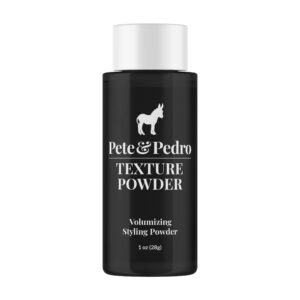 pete & pedro texture powder - texturizing and volumizing styling powder for men & women | adds mega volume & texture, matte finish, root lifting & restyleable hold | as seen on shark tank, 1 oz.