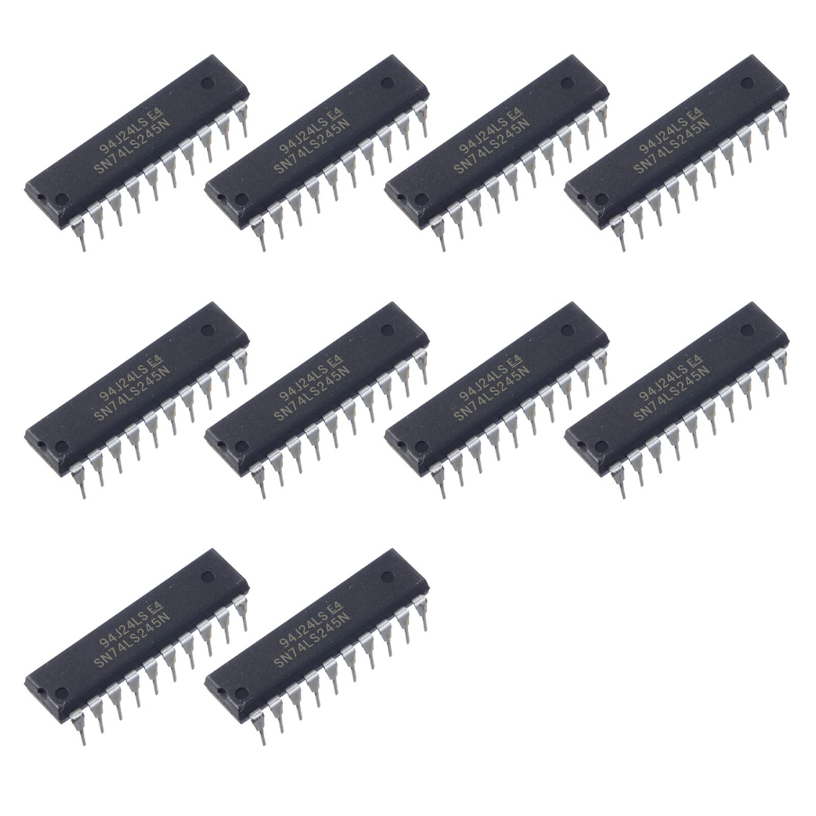 Bridgold 10pcs 74LS245 74LS245N SN74LS245N HD74LS245P DM74LS245N Octal Bus Transceivers with 3-State Outputs IC Chip. DIP-20