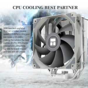 Thermalright Assassin King 120 SE CPU Air Cooler, 5 Heatpipes, TL-C12C PWM Fan, for AMD AM4/Intel LGA1700/1150/1151/1200/AM5