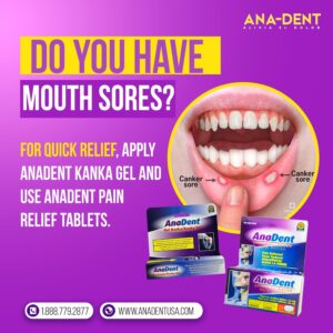 Anadent Toothache Gel, 20% Benzocaine Oral Gel for Instant Pain Relief, Oral and Toothache Medicine for Severe Pain, Fast Acting Relief of Cavity and Canker Sores, 0.25oz