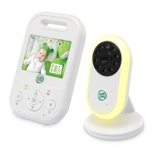 LeapFrog LF2423 Video Baby Monitor, 2.8” Screen Baby Video Monitor with Camera, 2-Way Audio, 1000ft Range, Night Vision, Soothing LullabiesTemperature Sensor, Secure Transmission No WiFi