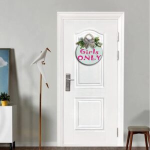 Girls Only Sign For Bedroom Door Model 91 Girls Room Decor For Nursery,Kids Bedroom Decor For Bedroom 12X12" By Weytff