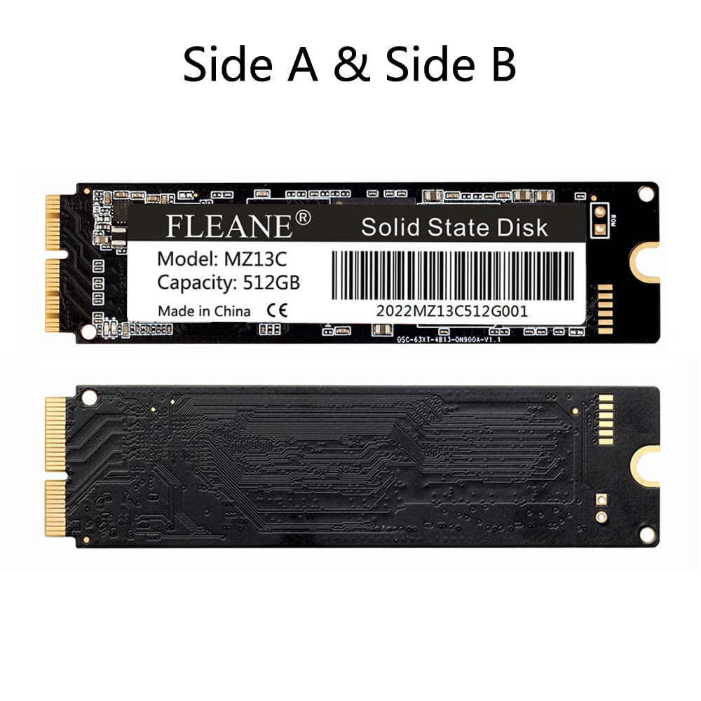 FLEANE MZ13C 2TB PCIe3.0x4 NVMe SSD for MacBook Pro A1398 A1502 (2013-2015), MacBook Air A1465 A1466 (2013-2017), iMac A1419 A1418 (2013-2019), Mac Pro(Late 2013)