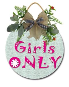 girls only sign for bedroom door model 91 girls room decor for nursery,kids bedroom decor for bedroom 12x12" by weytff