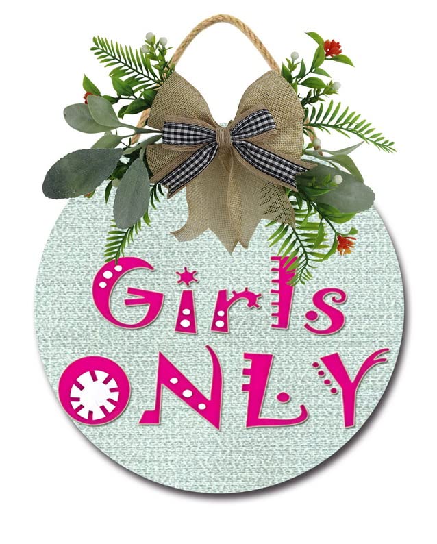 Girls Only Sign For Bedroom Door Model 91 Girls Room Decor For Nursery,Kids Bedroom Decor For Bedroom 12X12" By Weytff