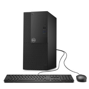 dell optiplex 3050 tower high performance business desktop computer, intel core i3-6100 3.7ghz, 8g ddr4, 512g ssd, wifi, bt, 4k support, dp, hdmi, windows10 pro 64 english/spanish/french(renewed)