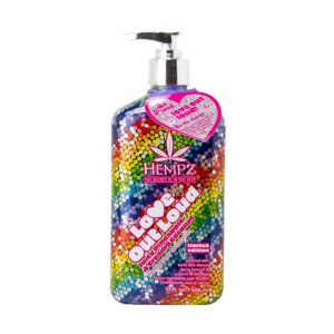 hempz limited edition pride love out loud juicy pineapple & creamy coconut herbal body moisturizer 17 oz.