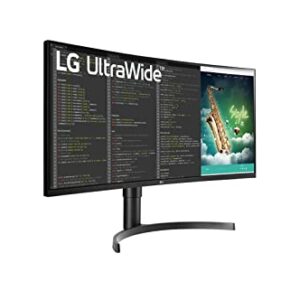 LG 35” 35BN75CN-B VA HDR QHD UltraWide™ Curved Monitor (3440x1440) with 100Hz Refresh Rate, 5ms(GTG), USB Type-C™, AMD FreeSync™, Dynamic Action Sync, Black Stabilizer, MaxxAudio® & Ergonomic Design