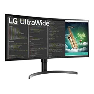 LG 35” 35BN75CN-B VA HDR QHD UltraWide™ Curved Monitor (3440x1440) with 100Hz Refresh Rate, 5ms(GTG), USB Type-C™, AMD FreeSync™, Dynamic Action Sync, Black Stabilizer, MaxxAudio® & Ergonomic Design