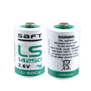 WELLVEUS LS14250 1/2 AA 3.6v Lithium Battery 14250 Replaceable Battery for SAFT LS14250 1200mAh(Pack of 10)