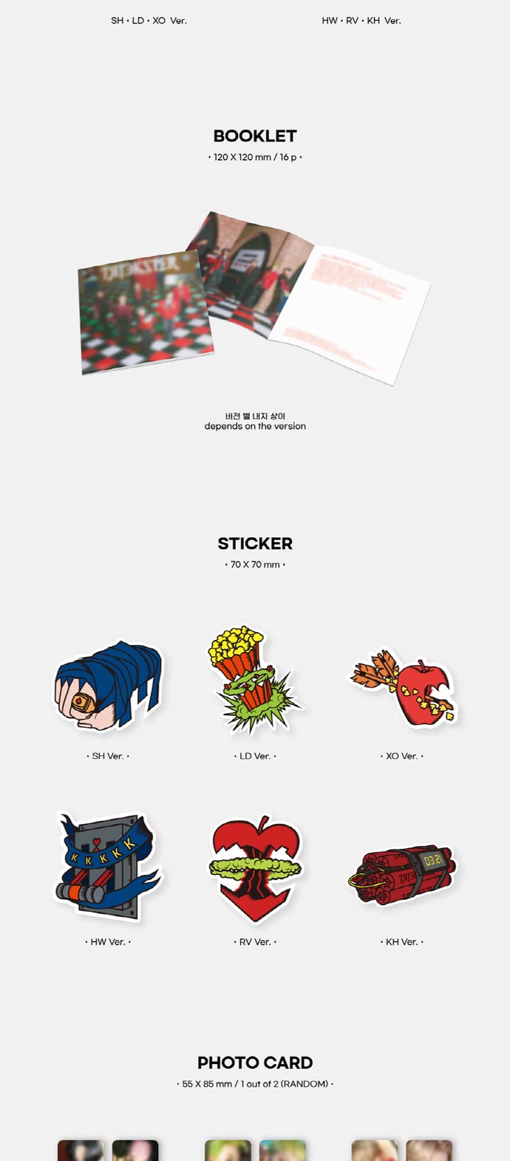 ONEUS Trickster 7th Mini Album Digipack Version SH Cover CD+16p Booklet+1ea Sticker+1p PhotoCard+Tracking Sealed