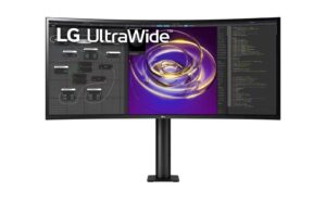 lg 34bp88cn-b 34” 21:9 qhd ultrawide™ curved ergo monitor with hdr10, usb type-c™, & amd freesync™