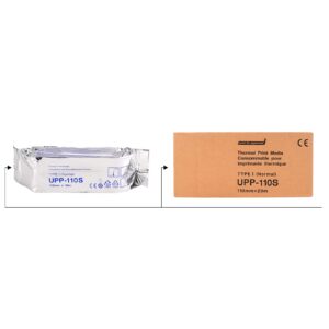 Compatible UPP-110S Ultrasound Paper 10 Rolls,Type I Black and White Video Thermal Print Media Upp-110S,110mm x 20m