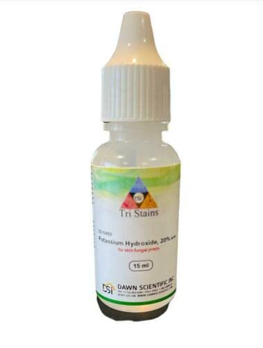 Potassium Hydroxide 20% KOH-15mL Dropper Bottle