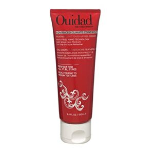 ouidad advanced climate control featherlight touch-up curl gel cream - 3.4 fl oz, anti-frizz nano technology, on-the-go style refresher, ideal for fine to medium textures, for all curl types