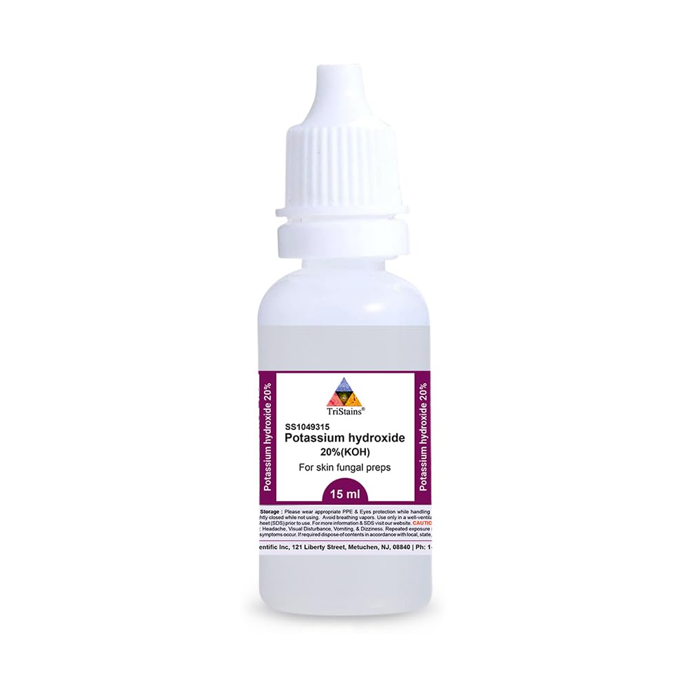 Potassium Hydroxide 20% KOH-15mL Dropper Bottle