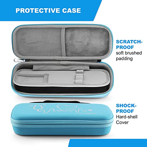 Primacare KB-9297-BL Pink Stethoscope Case, Supplies NOT Included, for Stethoscopes and Medical Supplies, Multiple Compartments, Portable and Lightweight First Aid Kit Bag, Accessories for Nurses