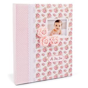 baby book memory – keepsake album baby girl first 5 year events pregnancy to age 5 – pink