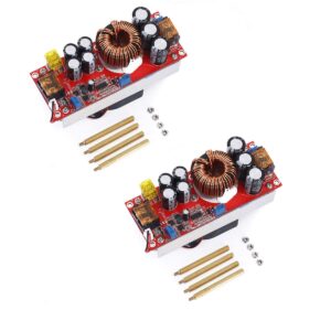 1500w 30a dc-dc boost converter diy step-up boost constant stream power supply module board in 10-60v out 12-90v electric unit module (2x)