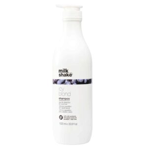 milk_shake icy blond shampoo - black pigment silver shampoo for very light blond and platinum hair, 33.8 fl oz (1000ml)