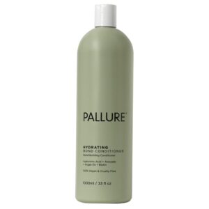 pallure hydrating bond conditioner to support thicker, voluminous, fuller looking hair, infused with hyaluronic acid, biotin, avocado and rosemary oil, 1000 ml