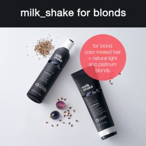 milk_shake Icy Blond Shampoo - Black Pigment Silver Shampoo for Very Light Blond and Platinum Hair, 33.8 Fl Oz (1000ml)