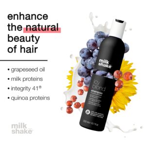 milk_shake Icy Blond Shampoo - Black Pigment Silver Shampoo for Very Light Blond and Platinum Hair, 33.8 Fl Oz (1000ml)