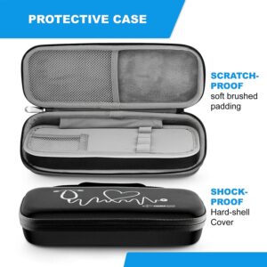 Primacare KB-9297-BK Black Stethoscope Case, Supplies NOT Included, for Stethoscopes and Medical Supplies, Multiple Compartments, Portable and Lightweight First Aid Kit Bag, Accessories for Nurses