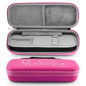 primacare kb-9297-pk pink stethoscope case, supplies not included, for stethoscopes and medical supplies, multiple compartments, portable and lightweight first aid kit bag, accessories for nurses